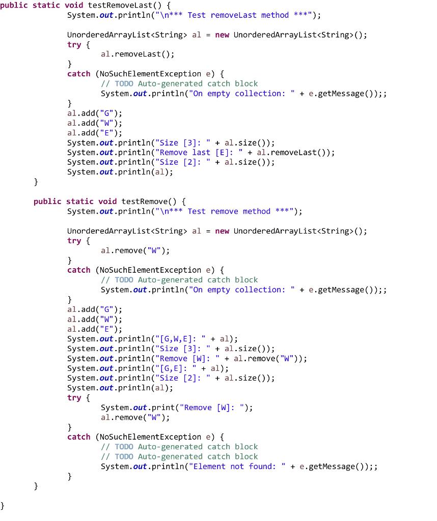 Solved Chapter 4 - Complete the Implementation of the Array | Chegg.com