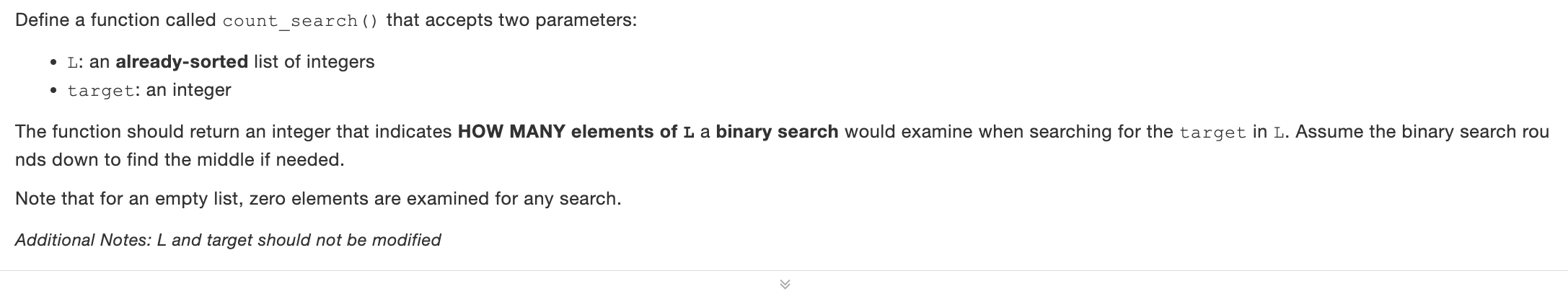Solved Define a function called count_search () that accepts | Chegg.com