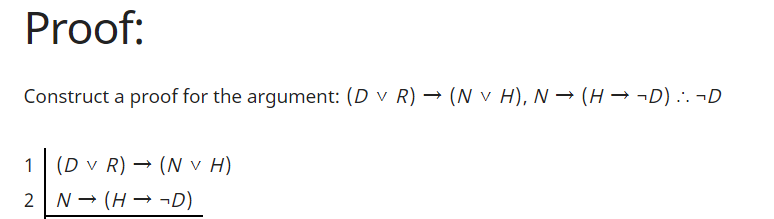 Solved Proof: Construct a proof for the argument: (D v R) → | Chegg.com
