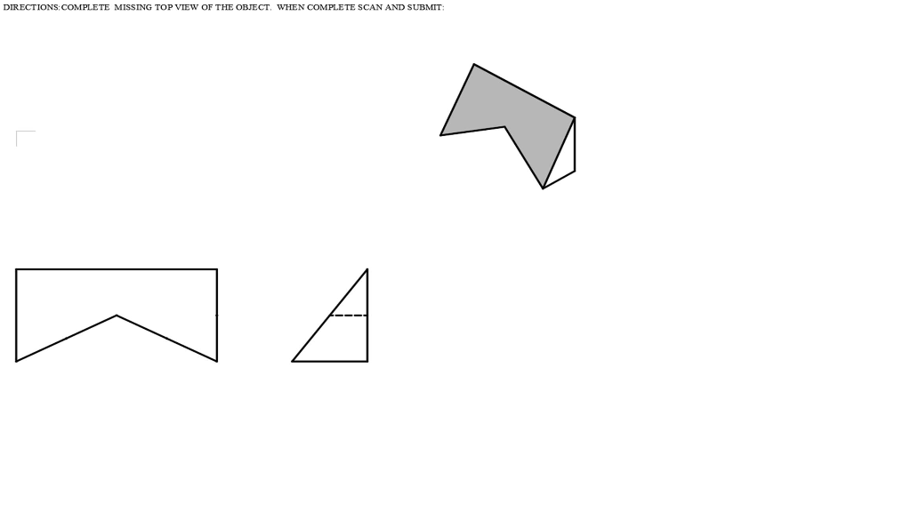 Solved COMPLETE MISSING TOP VIEW OF THE OBJECT. WHEN | Chegg.com