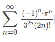 Solved n (-1)":7, 32n (2n)! n=0 | Chegg.com