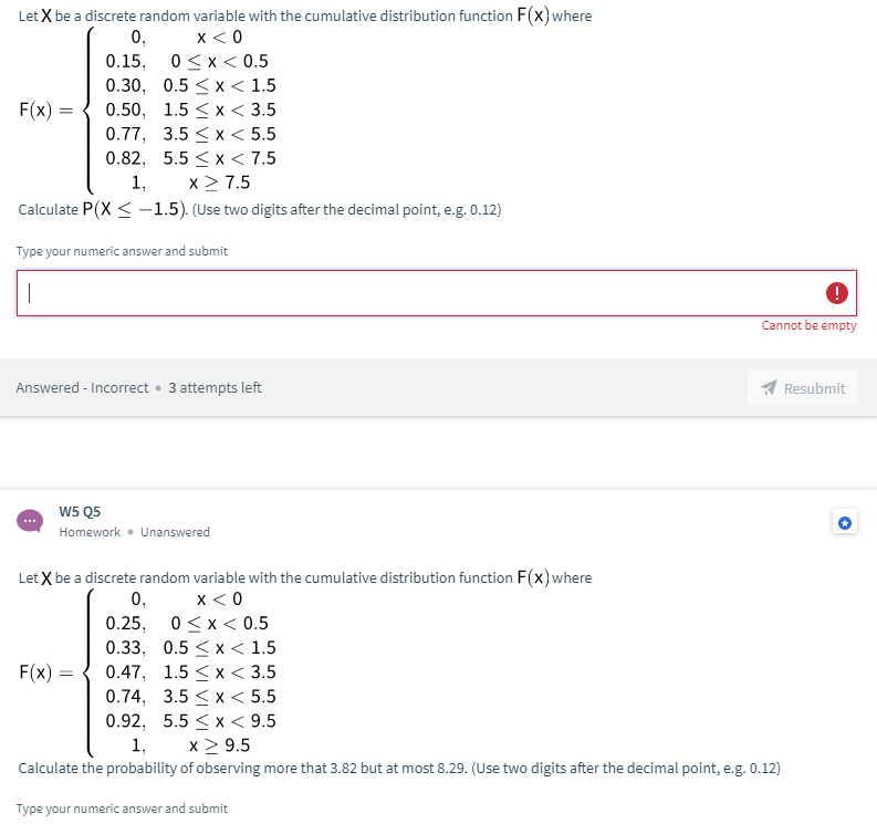 Solved Let X Be A Discrete Random Variable With The 