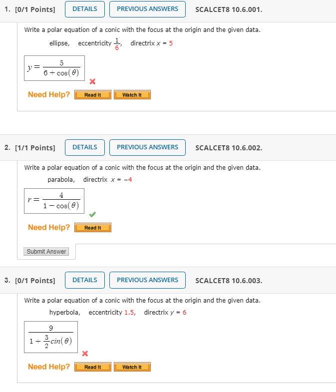 Solved 1. [0/1 Points] DETAILS PREVIOUS ANSWERS SCALCET8 | Chegg.com