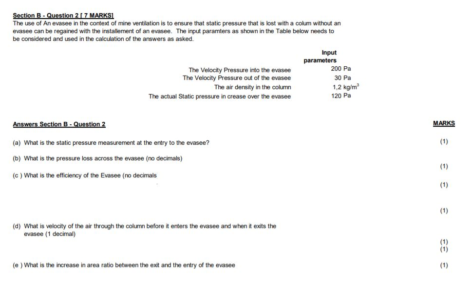 Solved Section B - Question 2 [7 MARKSI The use of An evasee | Chegg.com