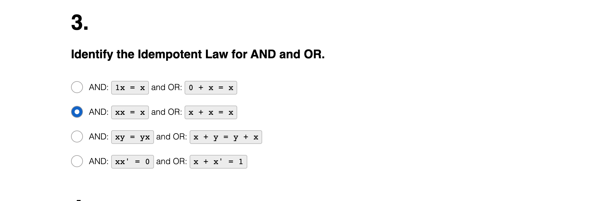 Solved Boolean Algebra and Digital Logic Assessment 1. | Chegg.com