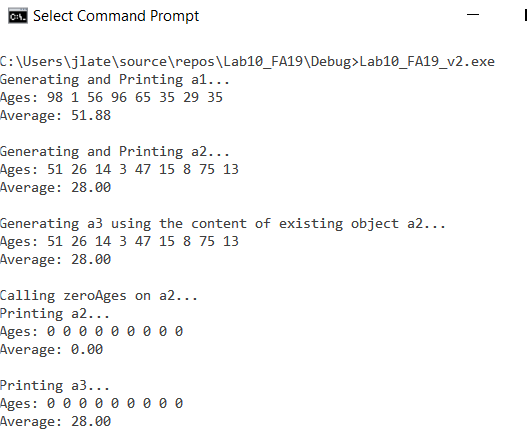 Solved In C++ Use the files AverageAge.h, AverageAge.cpp, | Chegg.com