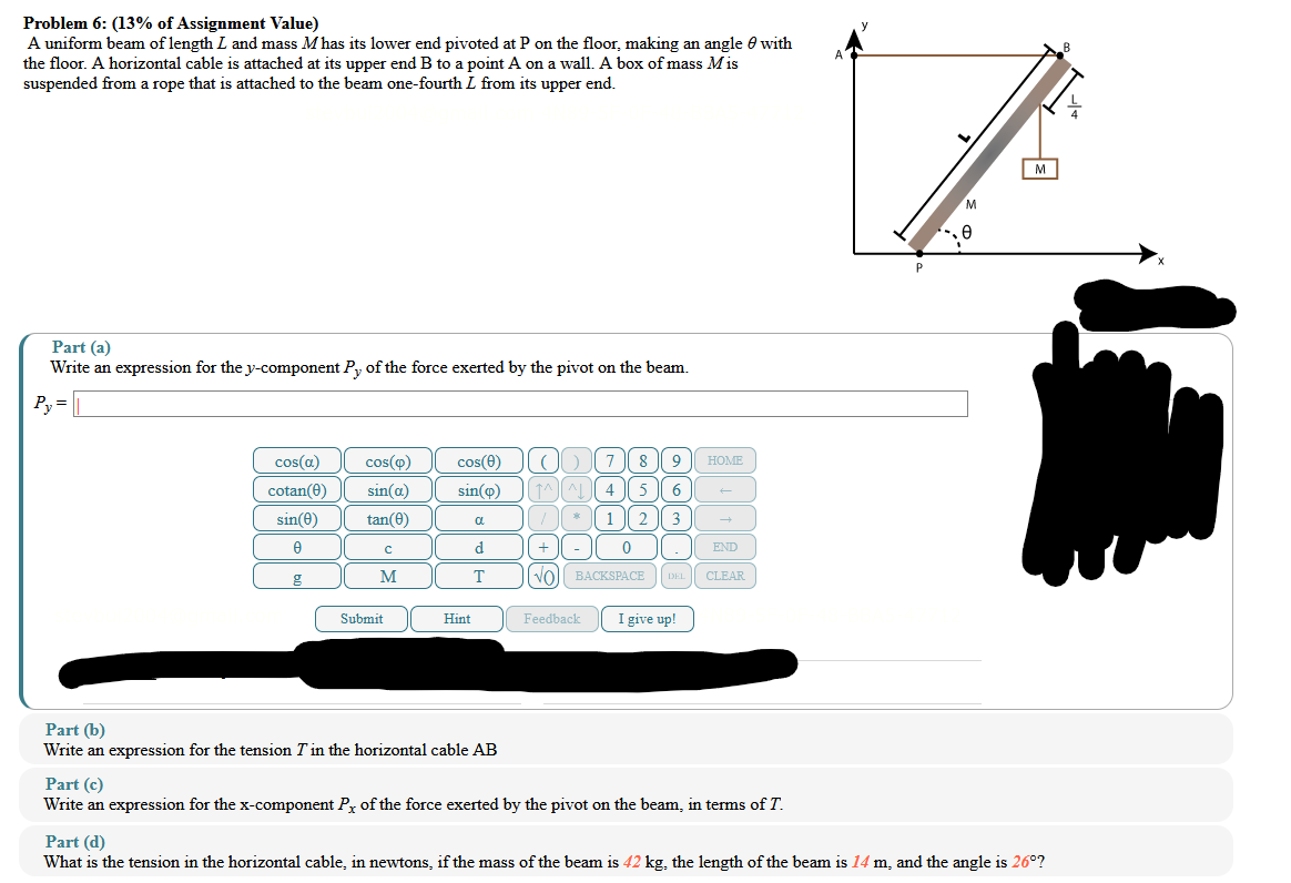 Solved I’d like to ask an expert.Problem 6: ( 13% ﻿of | Chegg.com