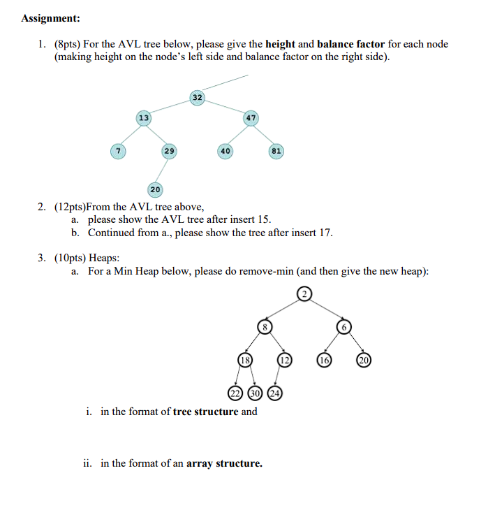Solved I Have A Homework Assignment For Algorithms And
