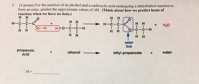 Condensation Reaction Between Alcohol And Carboxylic Acid