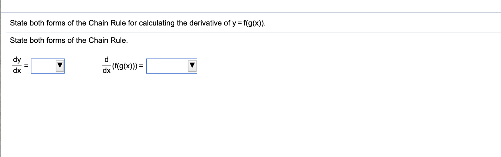 Solved State both forms of the Chain Rule for calculating | Chegg.com