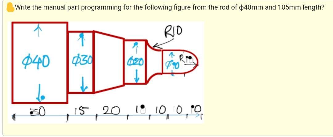 Solved Prepare complete APT program for machining the | Chegg.com
