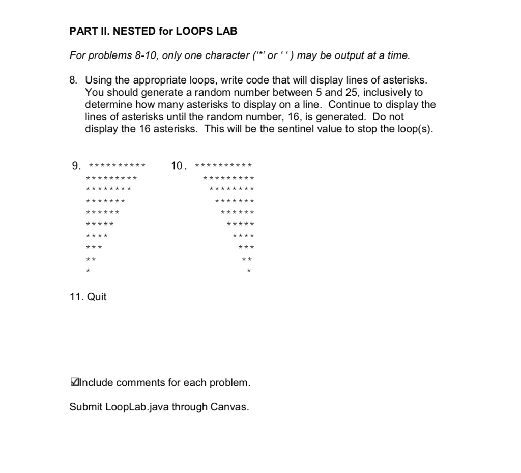 Solved CSC110- LOOP LAB I have a loop (repetition) lab. I | Chegg.com