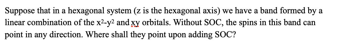Solved Suppose that in a hexagonal system ( z is the | Chegg.com