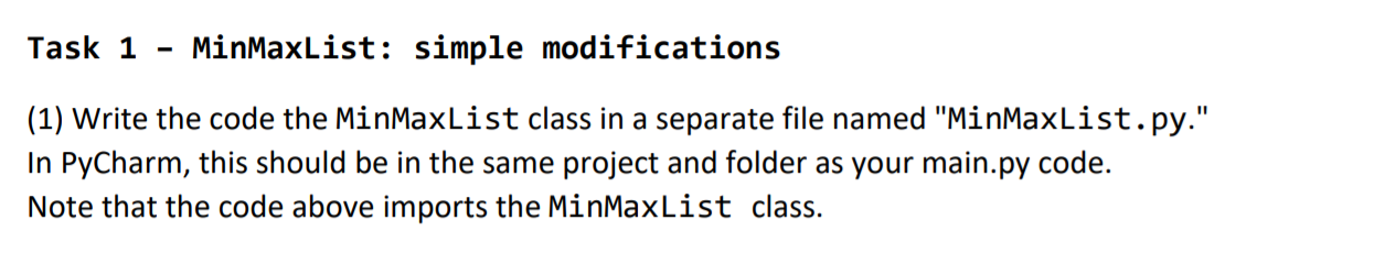 Solved Lab 9 - Improving Min MaxList efficiency STARTING | Chegg.com