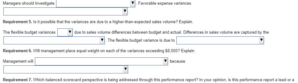 Solved Requirement 1. Complete the performance evaluation | Chegg.com