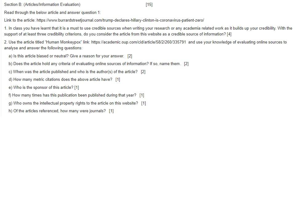 Solved Read through the below article and answer question 1 | Chegg.com