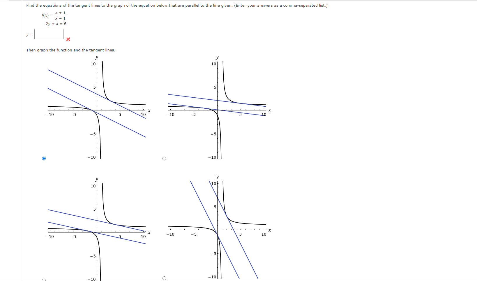 Solved Find the equations of the tangent lines to the graph | Chegg.com