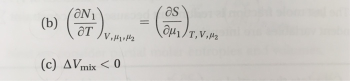 Solved For an arbitrary binary mixture of species 1 and 2, | Chegg.com