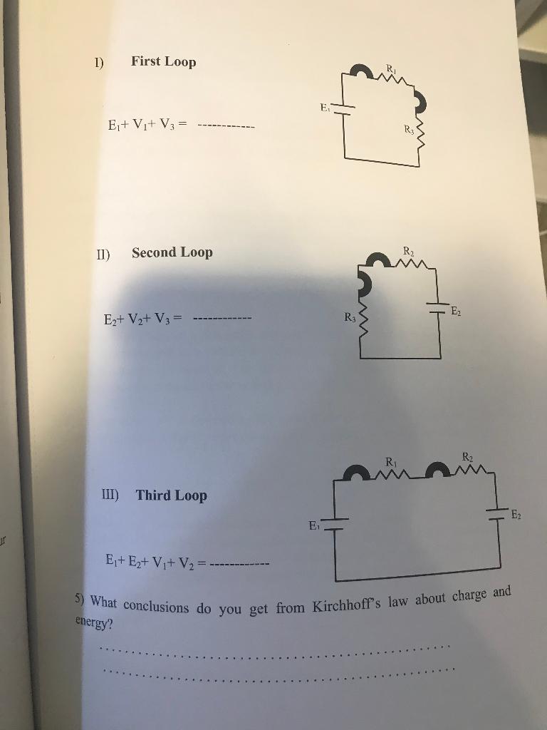 Solved Table (1.1) R2(2) R3(2) R1(92) V3(V) V2(V) V (V) E | Chegg.com