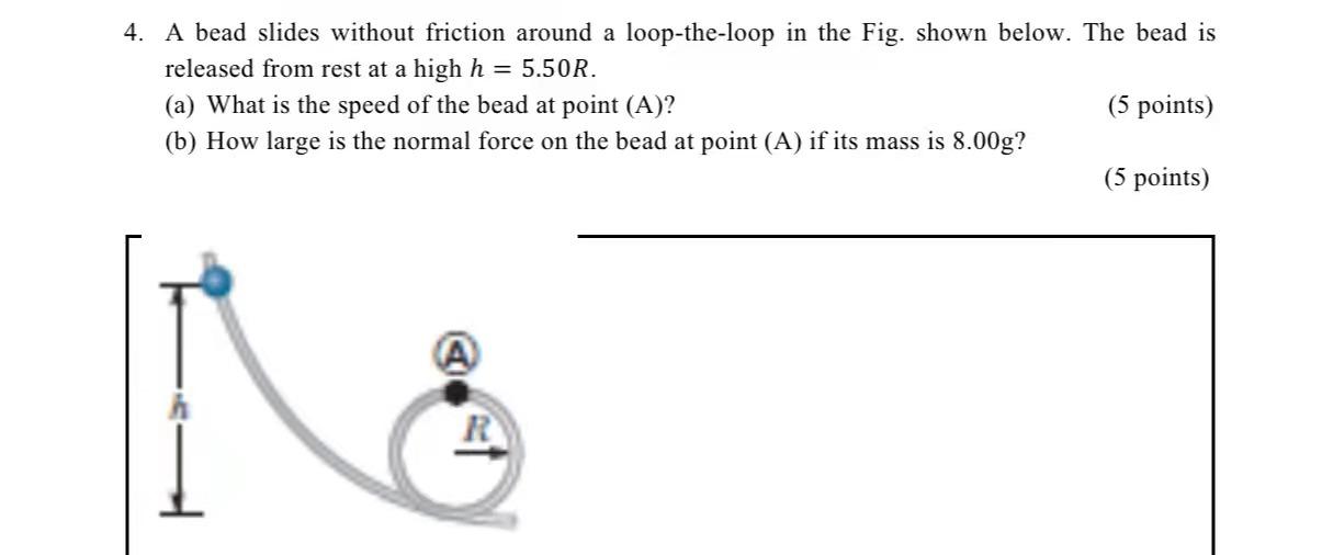 Solved 4. A bead slides without friction around a | Chegg.com