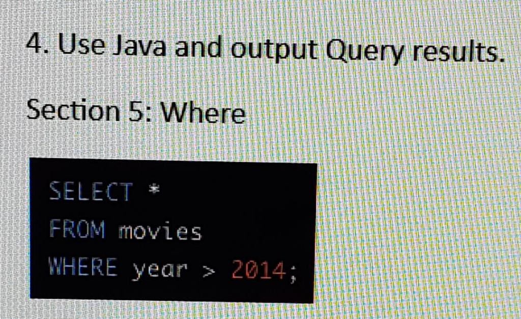 Execute SQL insertions and queries using Java. Create | Chegg.com