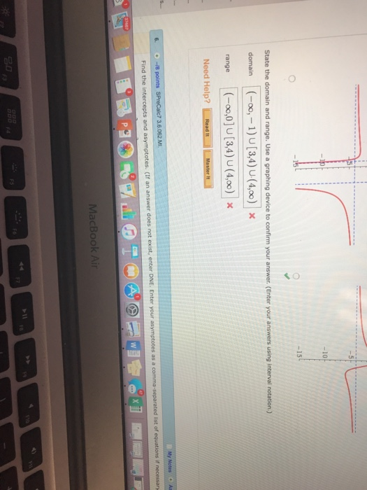 Solved 10 -15 State the domain and range. Use a graphing | Chegg.com