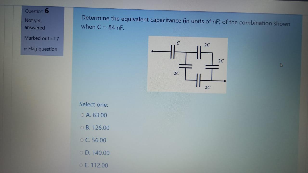Solved Question 6 Not yet answered Determine the equivalent | Chegg.com