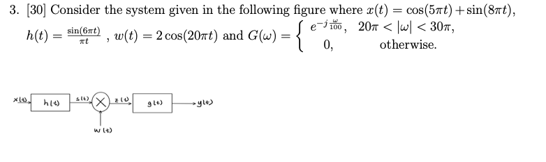Solved 3. [30] Consider the system given in the following | Chegg.com
