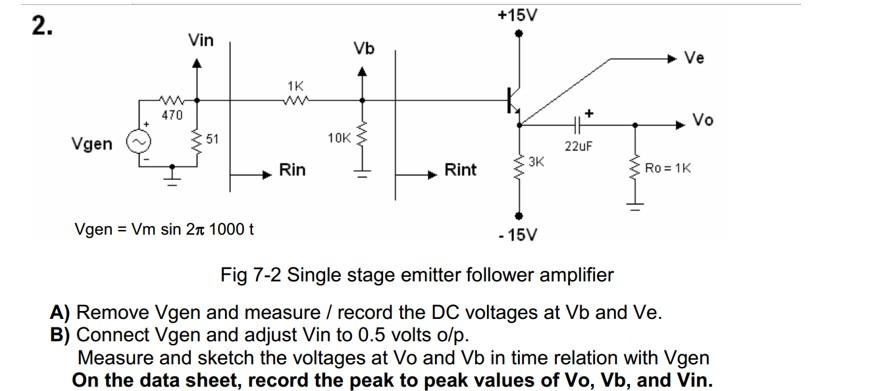 Solved For all calculations, assume hFE = 60, and VBE = | Chegg.com