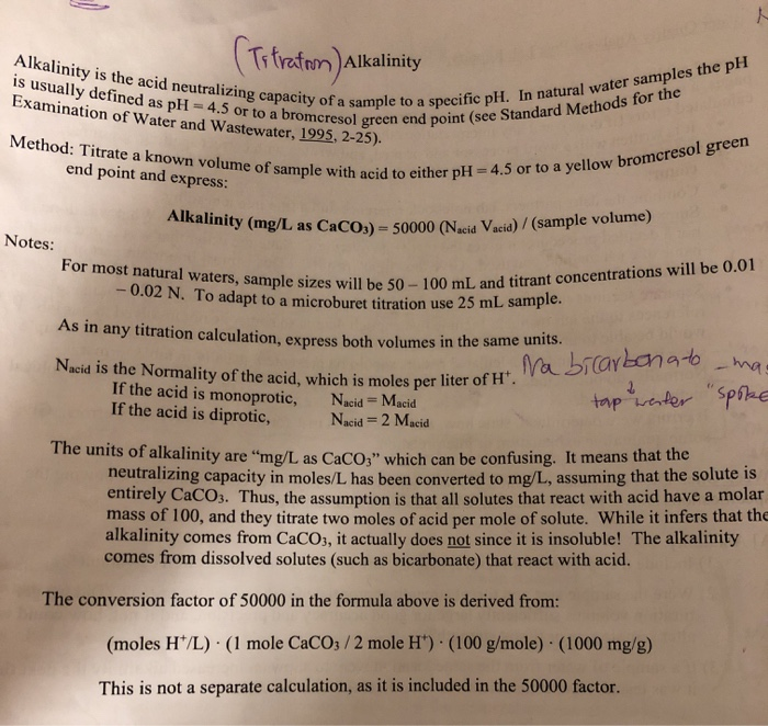 water quality analyses lab reportCould someone help | Chegg.com