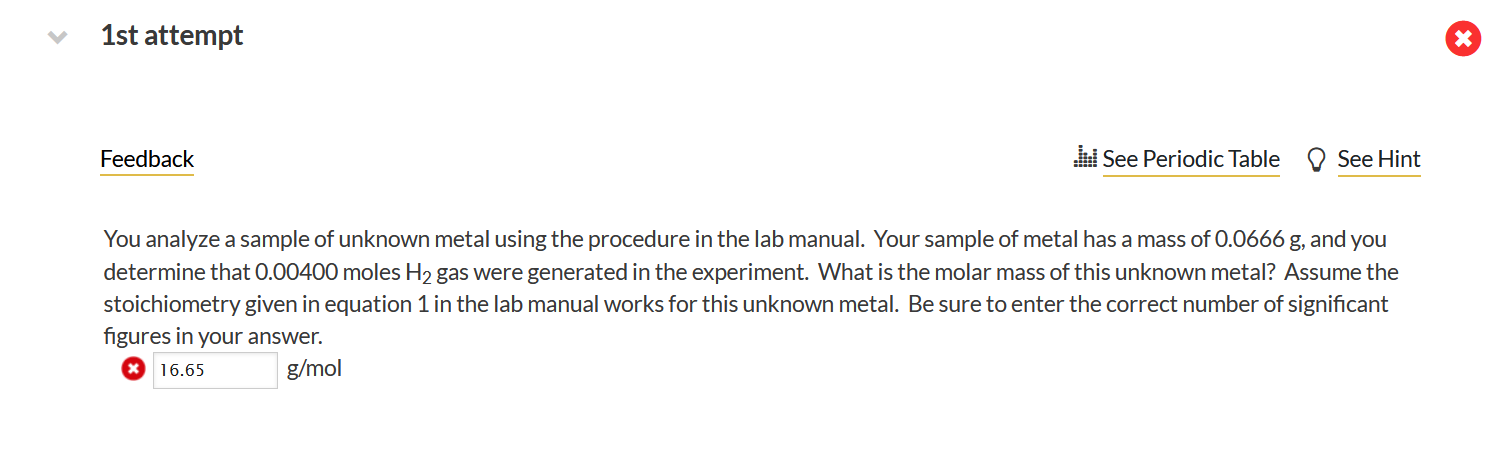Solved The objective of this experiment is to identify an | Chegg.com