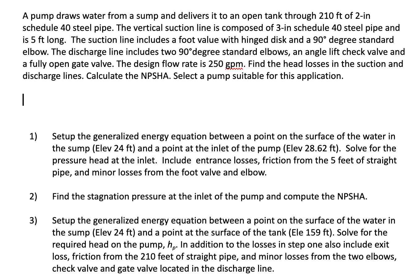 Solved Please solve all the steps below, Thank you. A pump | Chegg.com