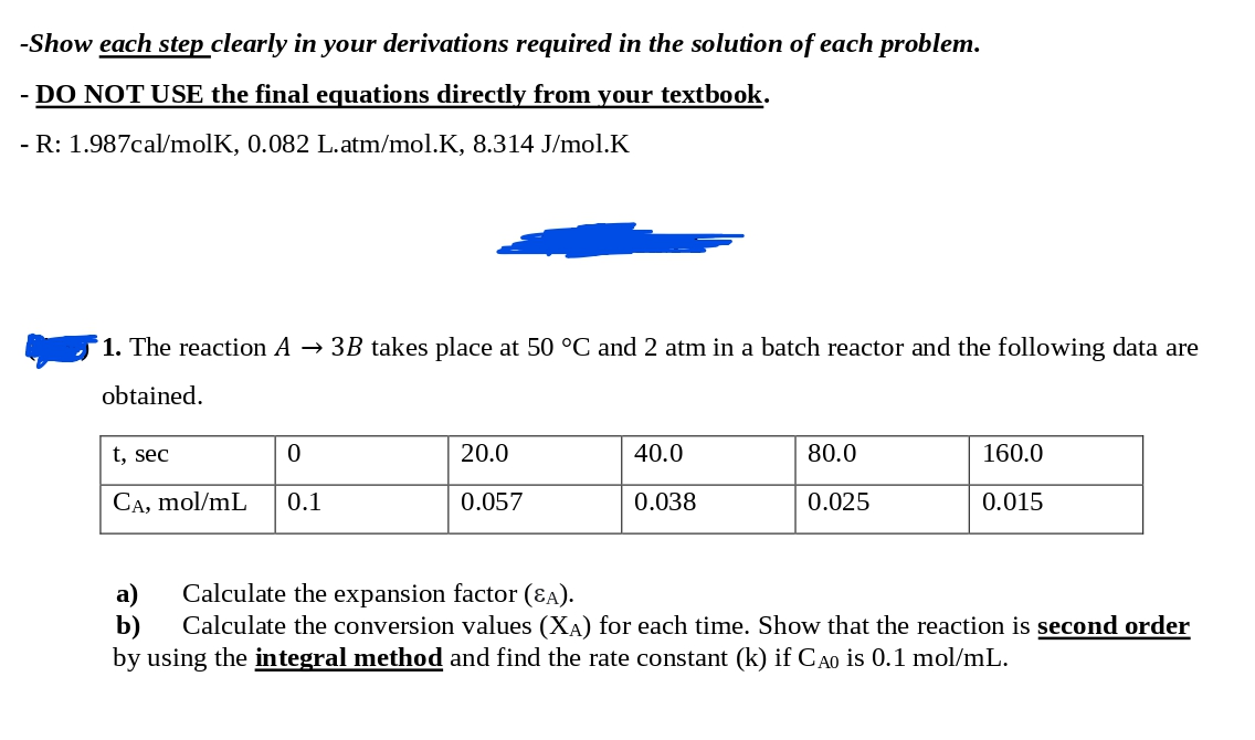 Solved -Show each step clearly in your derivations required | Chegg.com