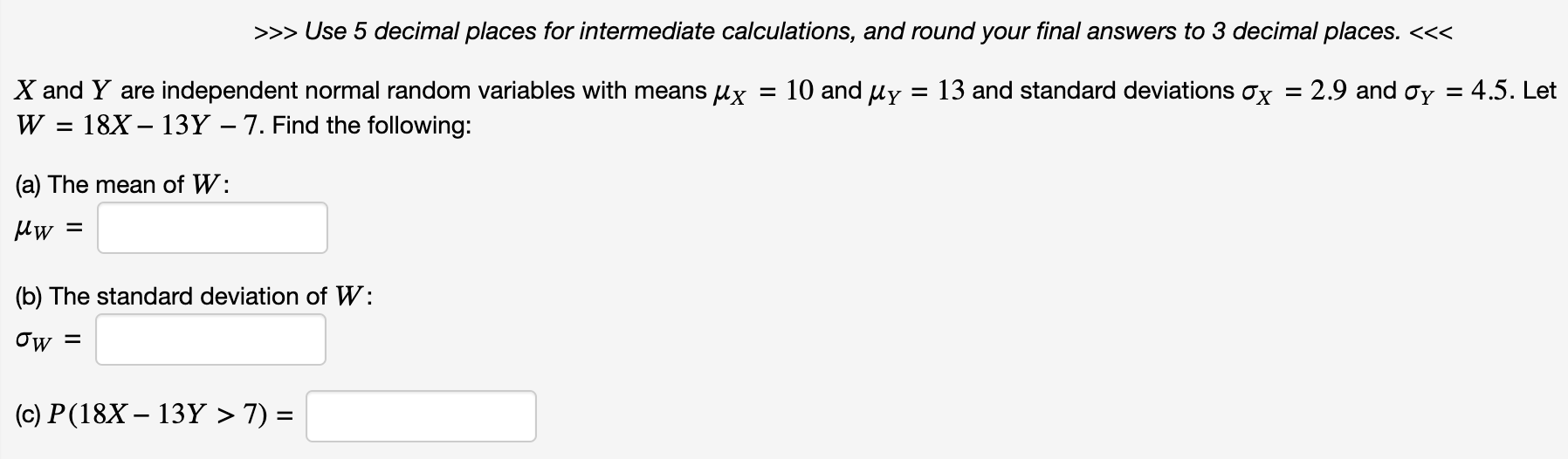 Solved >>> Use 5 decimal places for intermediate | Chegg.com