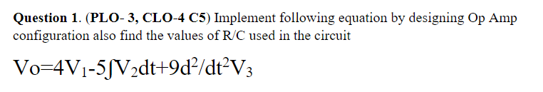 Solved Question 1. (PLO-3, CLO-4 C5) Implement following | Chegg.com