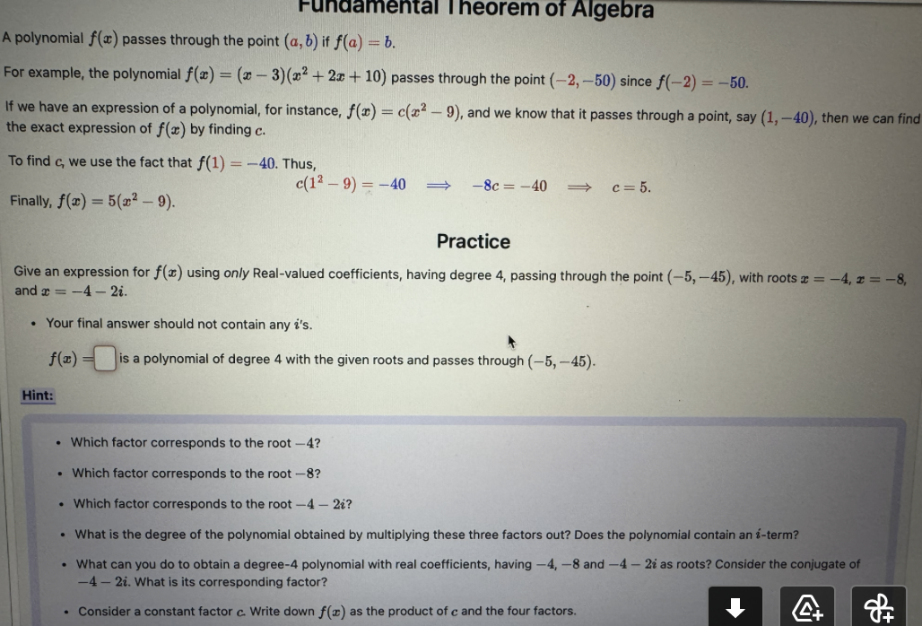 Solved A polynomial f(x) passes through the point (a,b) if | Chegg.com
