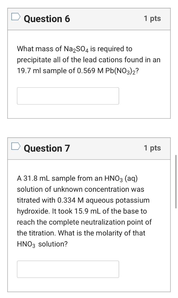 Solved What mass of Na2SO4 is required to precipitate all of | Chegg.com