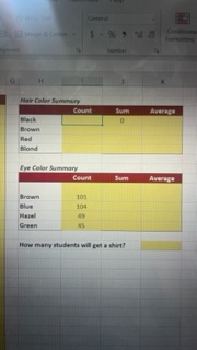 Solved Use the COUNTIF function in cell I4 to determine the | Chegg.com