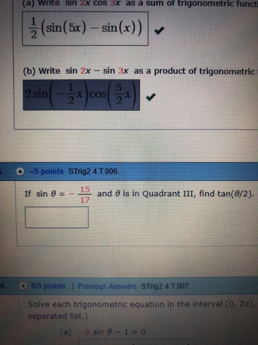 Solved if sin theta= -15/17 and theta is in quadrant 3, find | Chegg.com