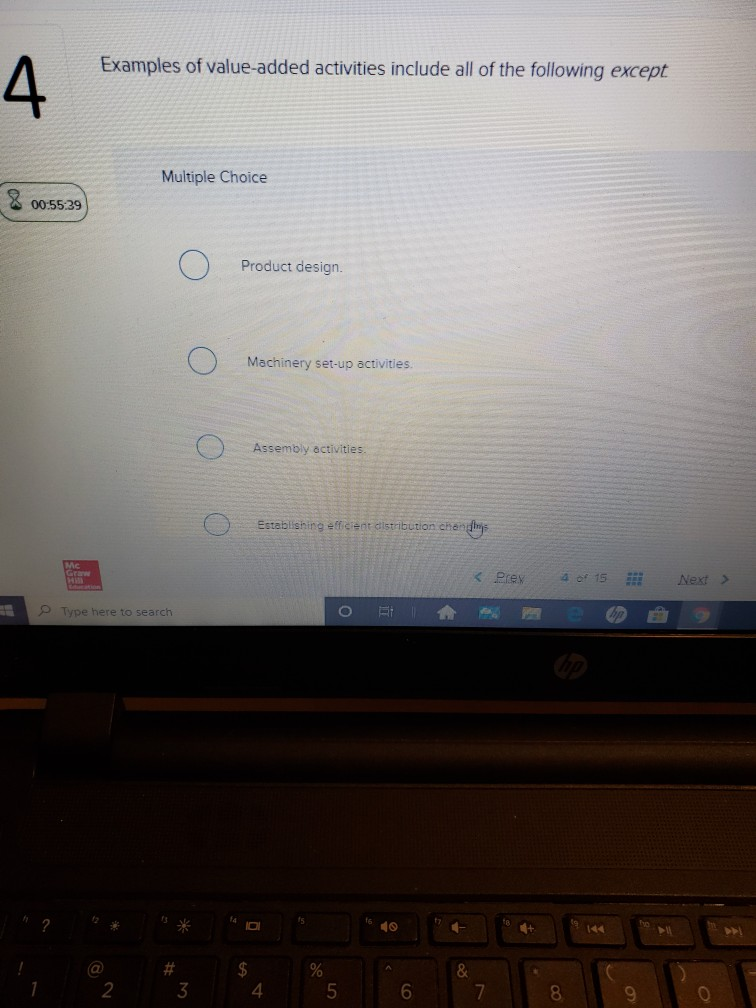 Solved Examples of value-added activities include all of the | Chegg.com
