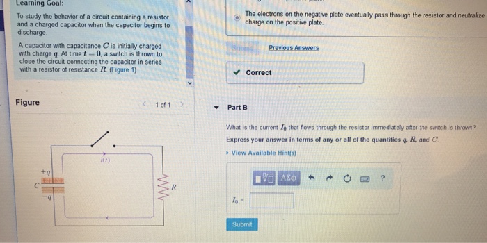 Solved Learning Goal: To study the behavior of a circuit | Chegg.com
