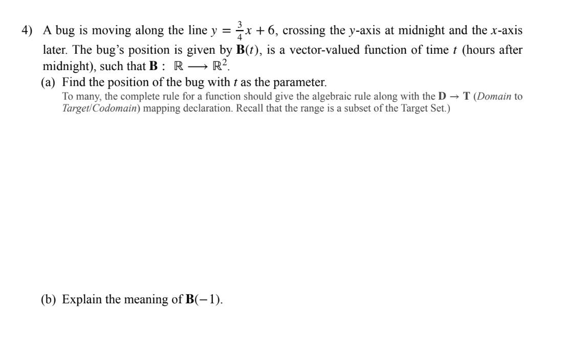 Solved A bug is ﻿moving along the line y=34x+6, ﻿crossing | Chegg.com