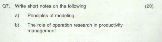 Solved (20) Q7. Write short notes on the following a) | Chegg.com