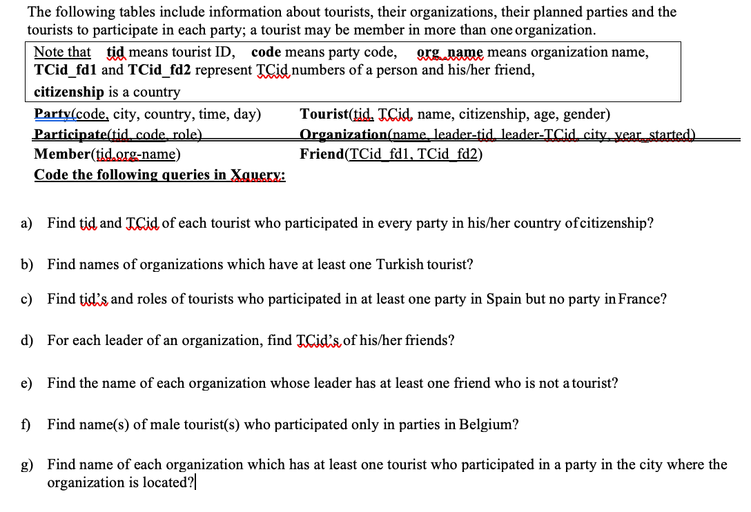 Solved Please solve the question with Xquery. Do not solve | Chegg.com
