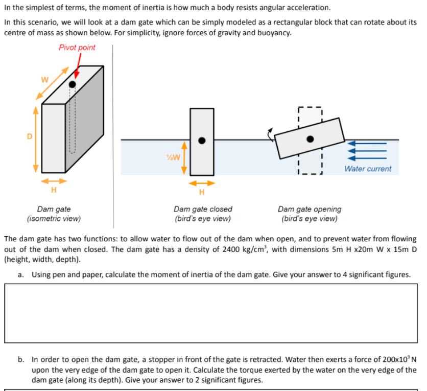 Solved In the simplest of terms, the moment of inertia is | Chegg.com
