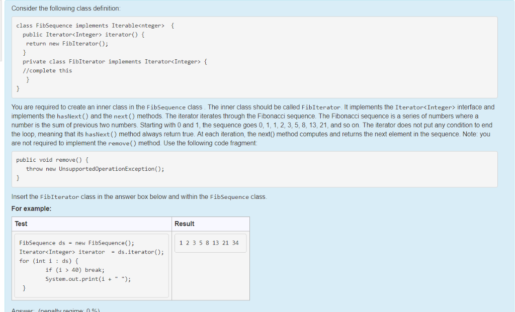 Consider the following class definition: class | Chegg.com