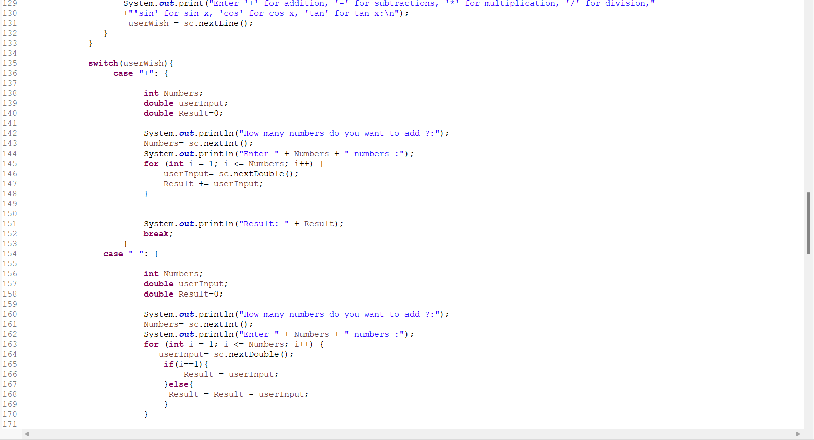Solved class Main Iblic static void StandardMode () ( try | Chegg.com