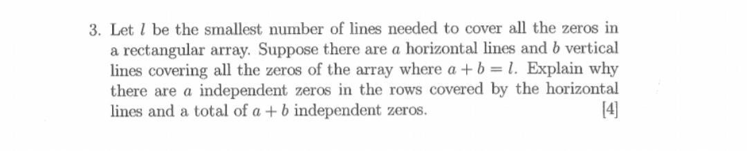 Solved 3. Let l be the smallest number of lines needed to | Chegg.com
