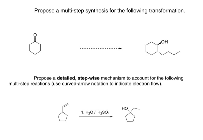 Solved Propse a multi step synthesis for the following | Chegg.com