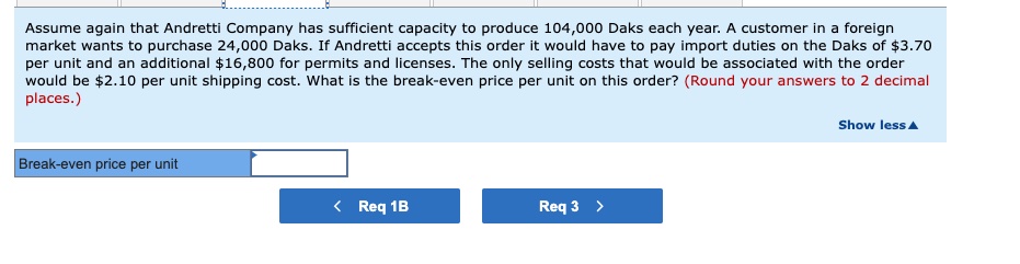 Solved The company has 500 Daks on hand that have some | Chegg.com